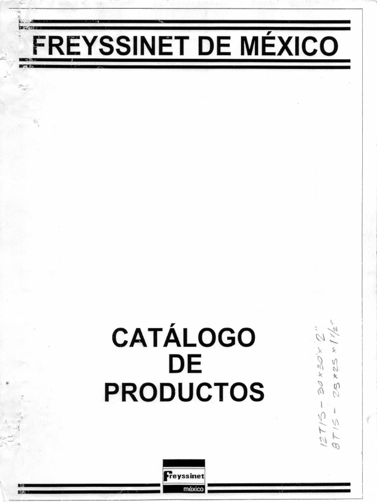 Catalogo Freyssinet | PDF