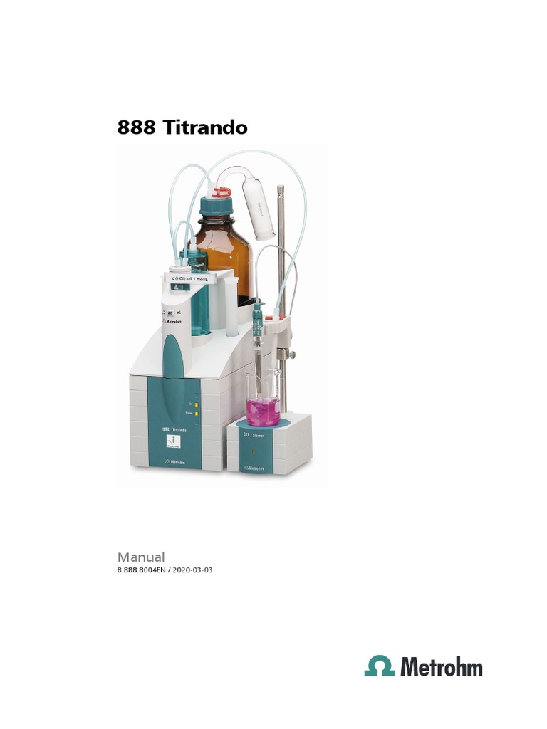 888 Titrando: Manual | PDF | Usb | Electrical Connector