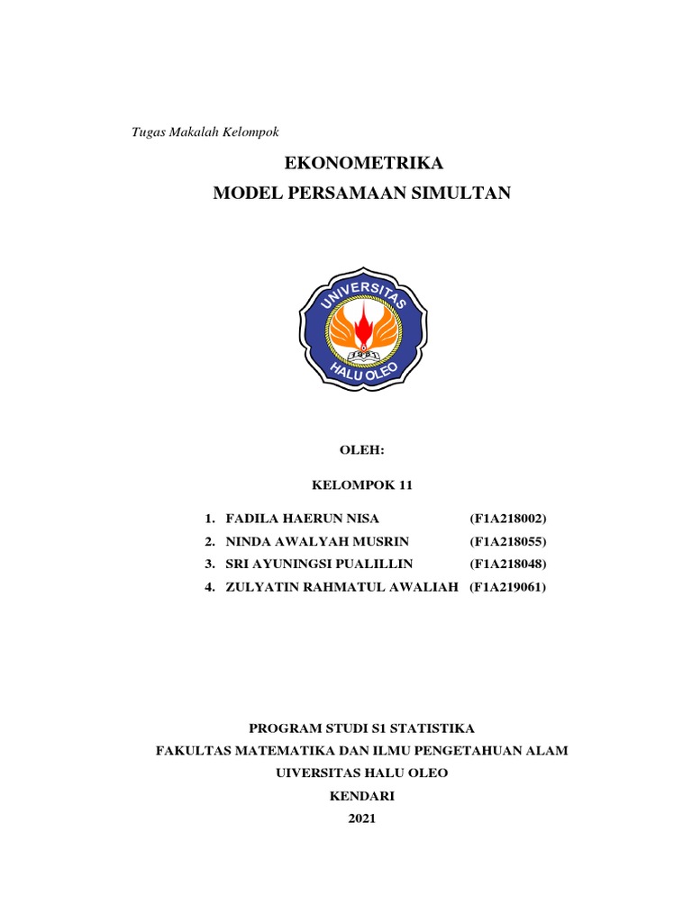 Makalah Model Persamaan Simultan | PDF