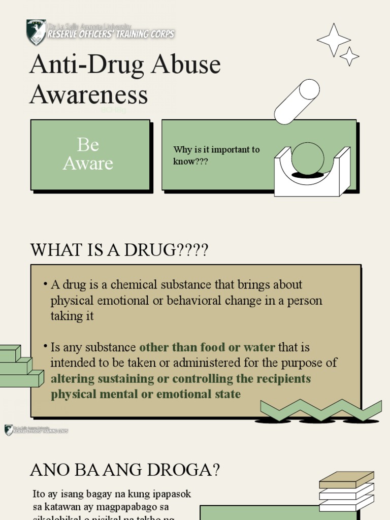 Anti-Drug Abuse Awareness | PDF | Substance Abuse | Methamphetamine
