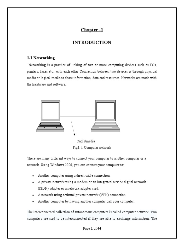 Chapter - 1: 1.1 Networking | PDF | Computer Network | Routing
