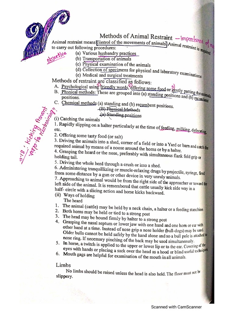 Methods of Animal Restraint | PDF