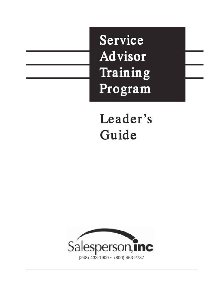 Automotive Service Advisor Training Program EX | PDF | Sales | Used Car