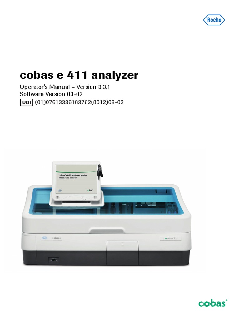 Cobas e 411 Analyzer Operator's Manual | PDF | Free Software | Assay