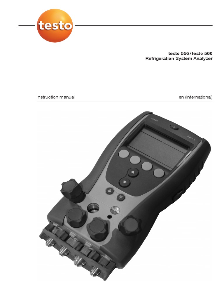 Testo 556/testo 560 Refrigeration System Analyzer | PDF | Calibration ...