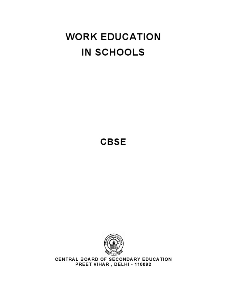 Work Education | PDF | Curriculum | Schools