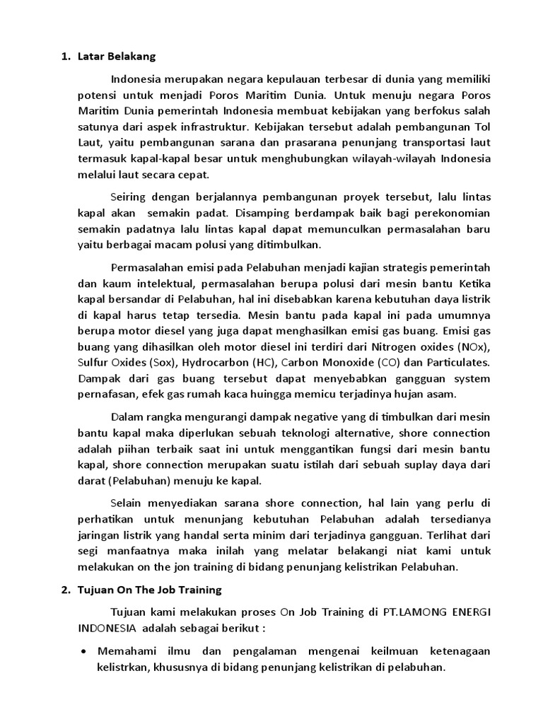 BAB I Latar Belakang | PDF