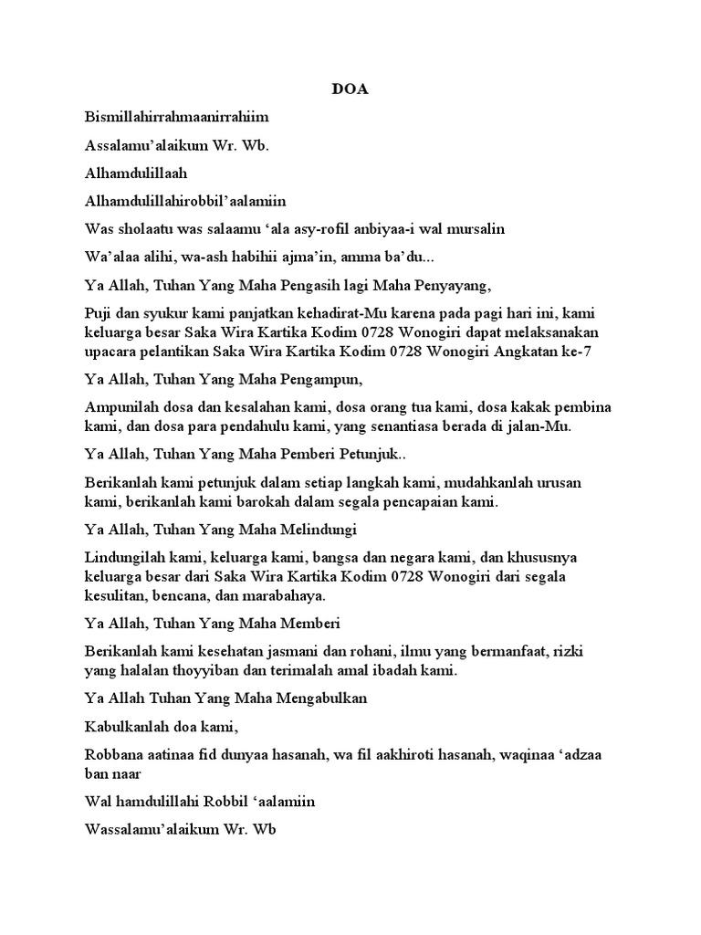 Teks DOA | PDF