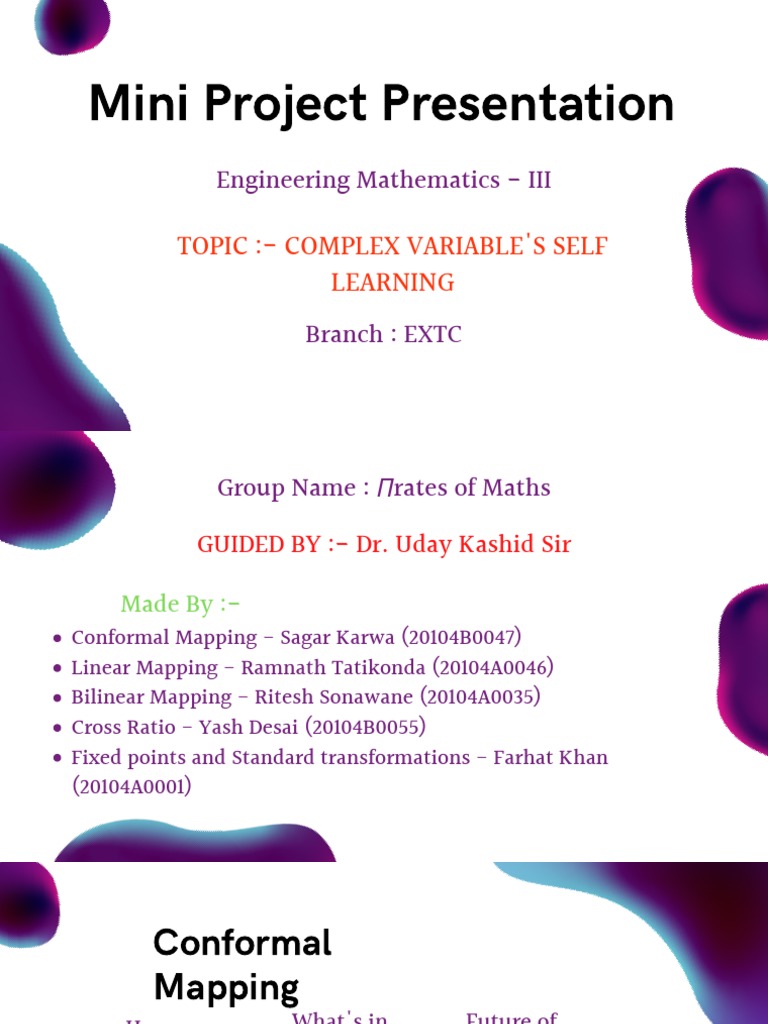 Mini Project Presentation: Engineering Mathematics - III | PDF