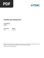 N87 Ferrite Material Datasheet | PDF | Inductance | Inductor
