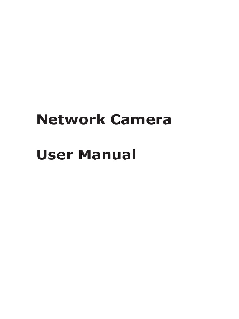 Tiandy IP Camera User Manual | PDF | Internet & Web | World Wide Web