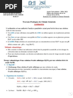 Dosage Acido Basique | PDF | Titrage | Chimie