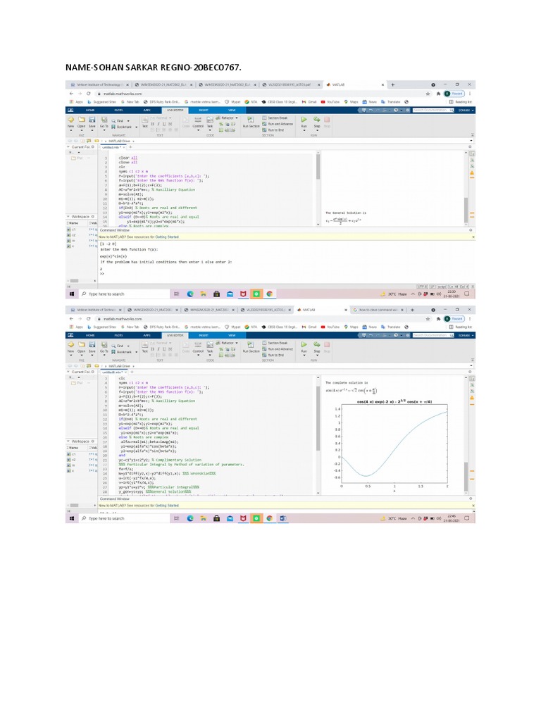 Name-Sohan Sarkar Regno-20Bec0767 | PDF