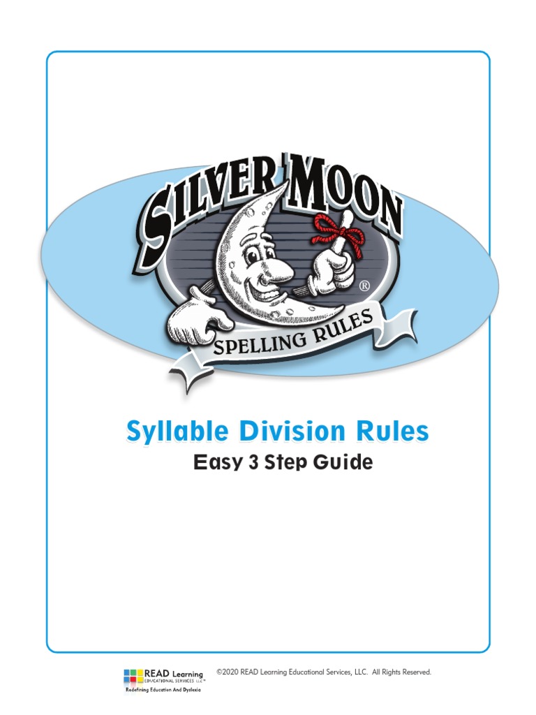 Syllable Division Rules Syllable Division Rules Syllable Division Rules ...