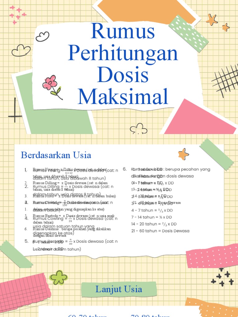 Rumus Perhitungan Dosis | PDF | Kesehatan Holistik