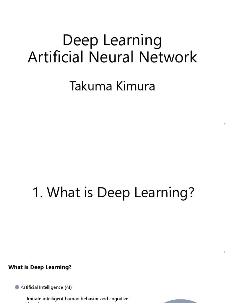 Deep Learning Fundamentals Materials | PDF | Artificial Neural Network ...