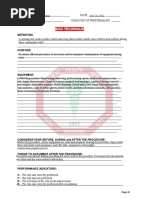 CHN Bag-Technique CHECKLIST | PDF | Hand Washing | Health Care