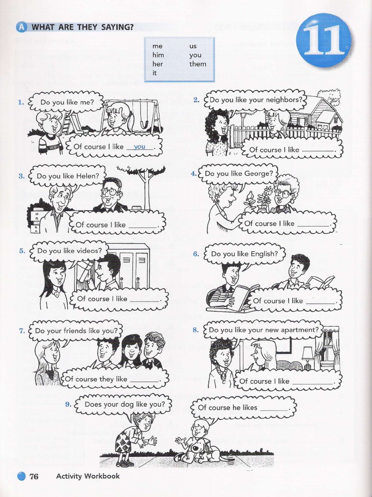 Side by Side 1 Activity Workbook-79-85 | PDF