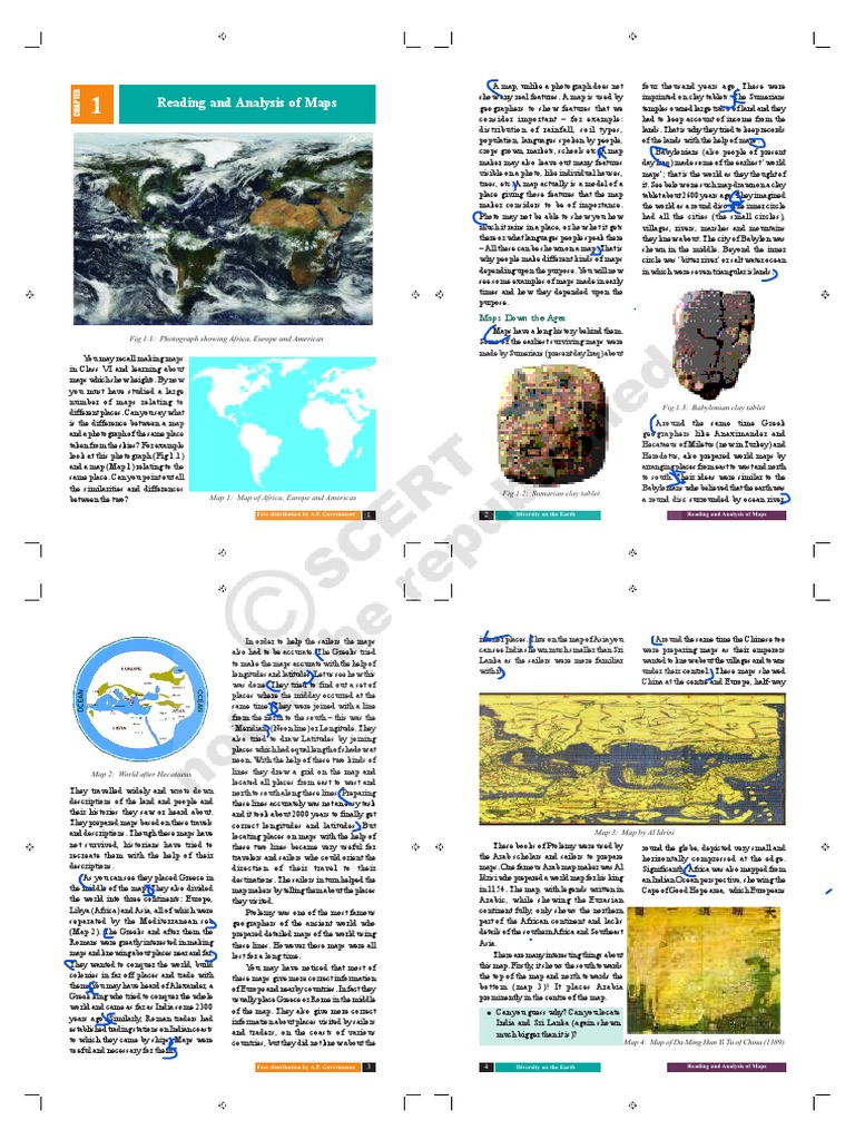 Reading and Analysis of Maps: Maps Down The Ages | PDF | Contour Line ...
