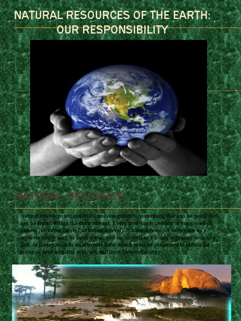 A Comprehensive Overview of Natural Resources: Their Classification ...