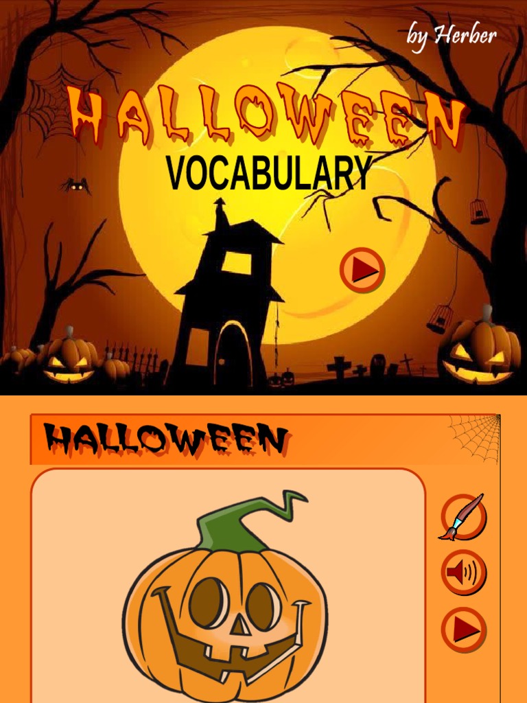 Halloween Vocabulary With Audio | PDF