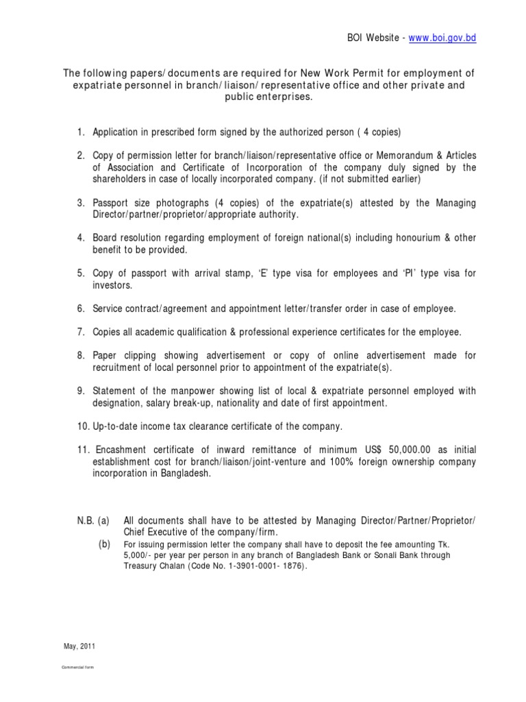 Editable Work-Permit | PDF | Travel Visa | Employment