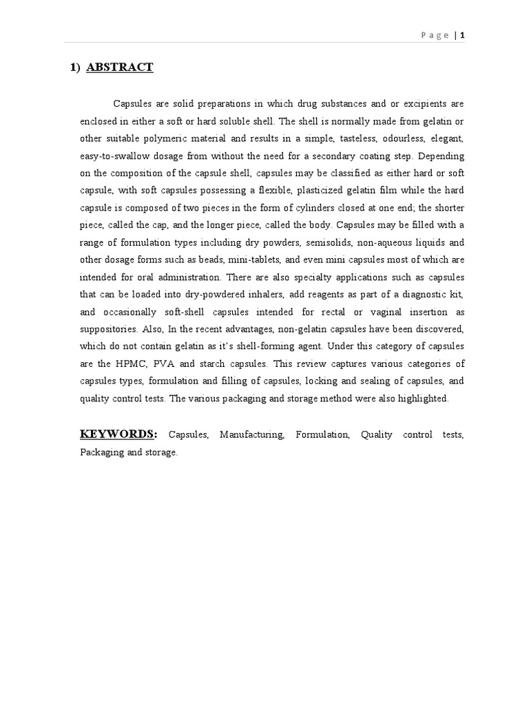 Capsule Types and Formulation Overview | PDF | Pharmaceutical ...
