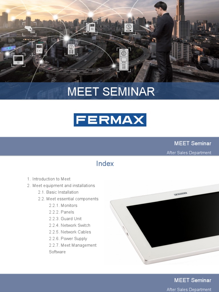 FERMAX MEET IP Config and Install | PDF | Ip Address | Access Control