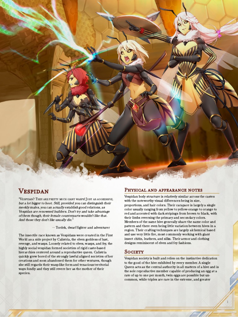 Insect Homebrew Species For DND 5e | PDF | Honey Bee