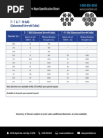 Grade 1770 Wire Rope Diameters | PDF