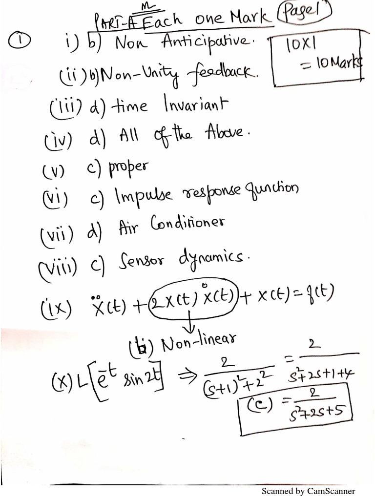 Answer Key - CIE1 | PDF