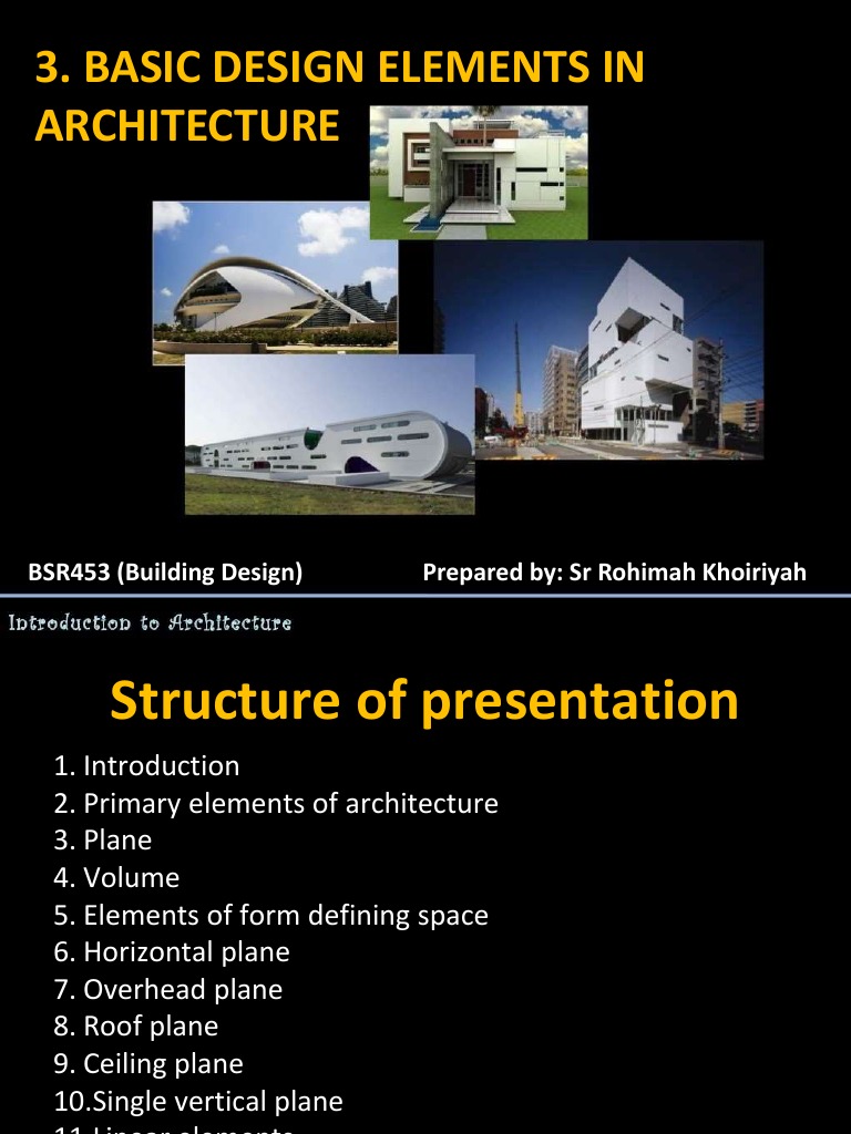 Basic Architectural Design Elements | PDF