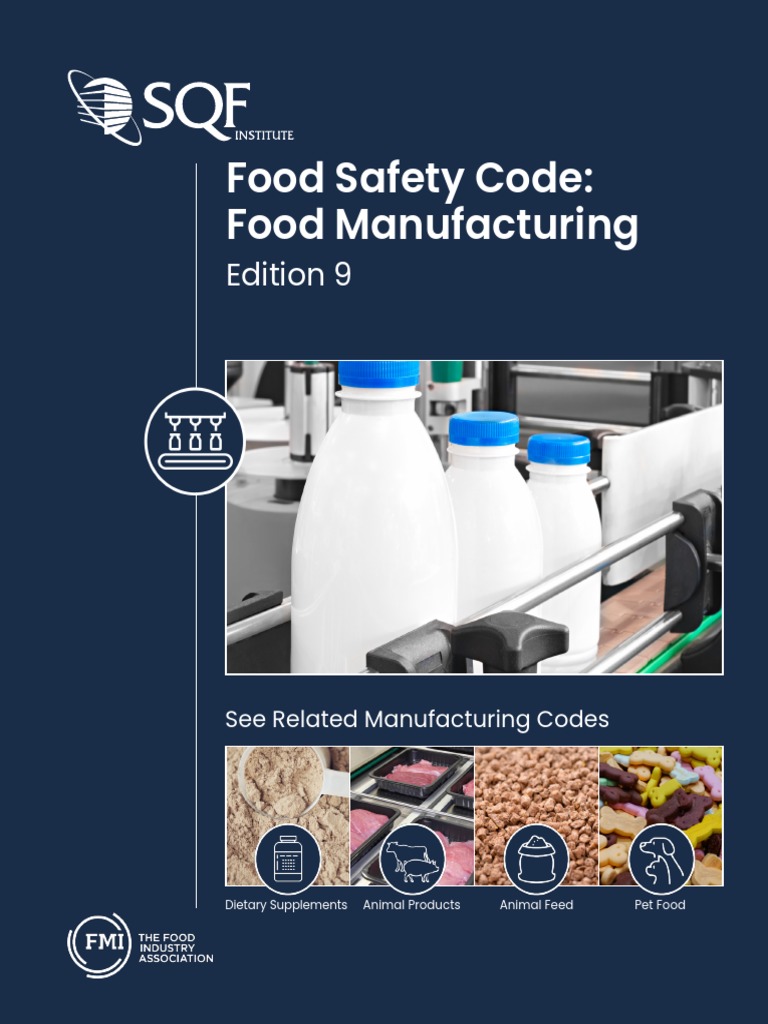 Food Safety Code: Food Manufacturing: Edition 9 | PDF | Foods | Food Safety