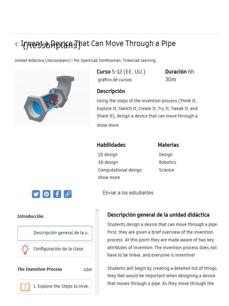 0.invent A Device That Can Move Through A Pipe - Tinkercad | PDF ...