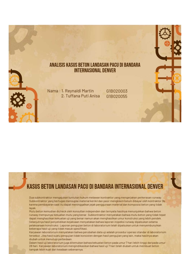Analisis Kasus Beton Landasan Pacu Di Bandara Internasional Denver ...