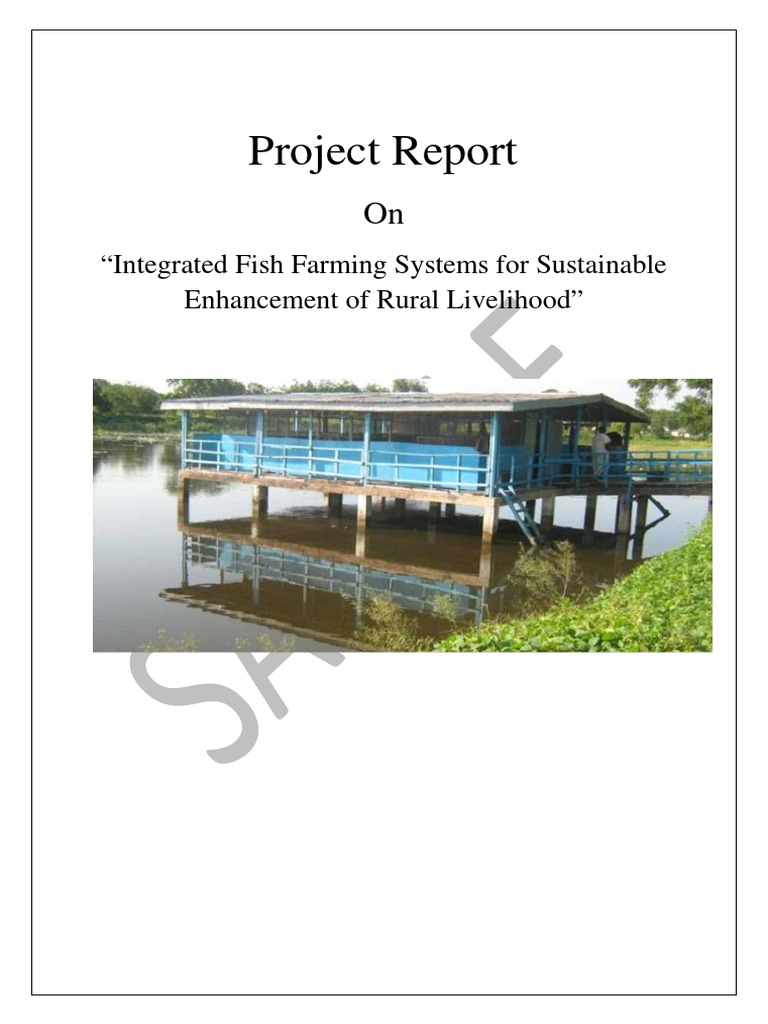 Project Report: "Integrated Fish Farming Systems For Sustainable ...