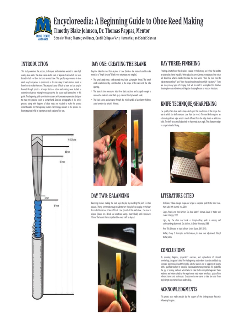 Oboe Reed Making: A Beginner's Guide | PDF | Oboe | Knife