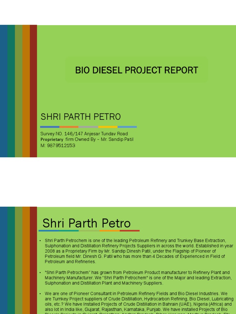 Bio Diesel Project Report | PDF | Biodiesel | Diesel Fuel