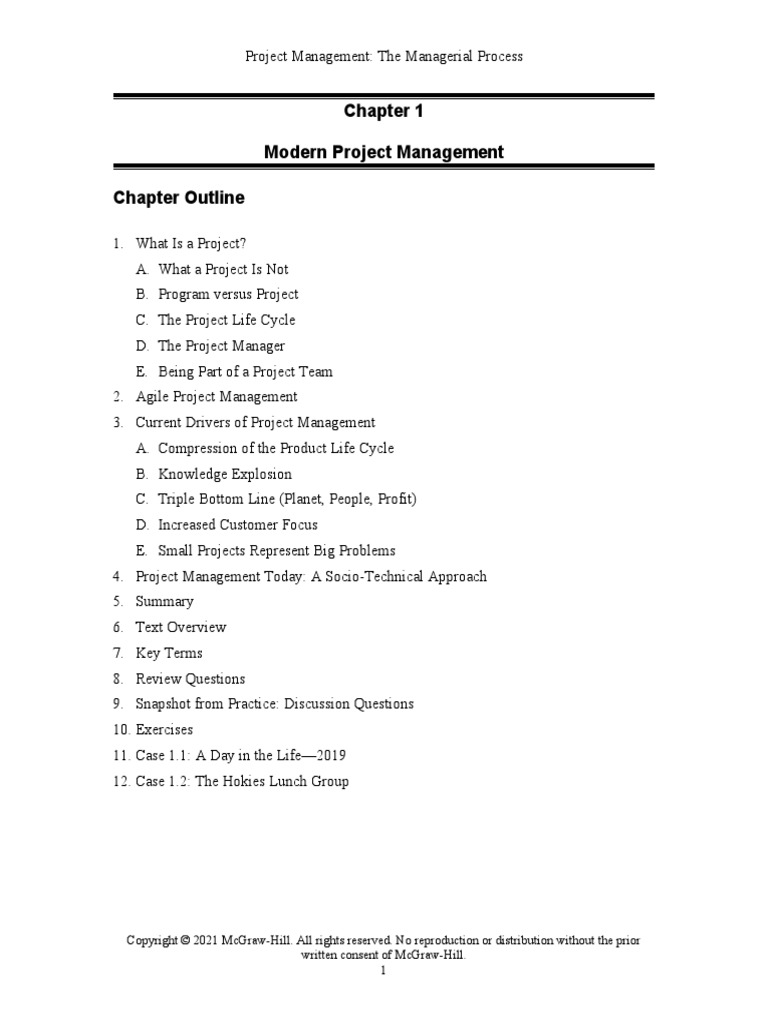SolutionManual Larson PM 8e CH01 IM | PDF | Project Management | Life Cycle Assessment