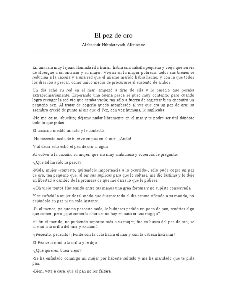 El Pez de Oro | PDF