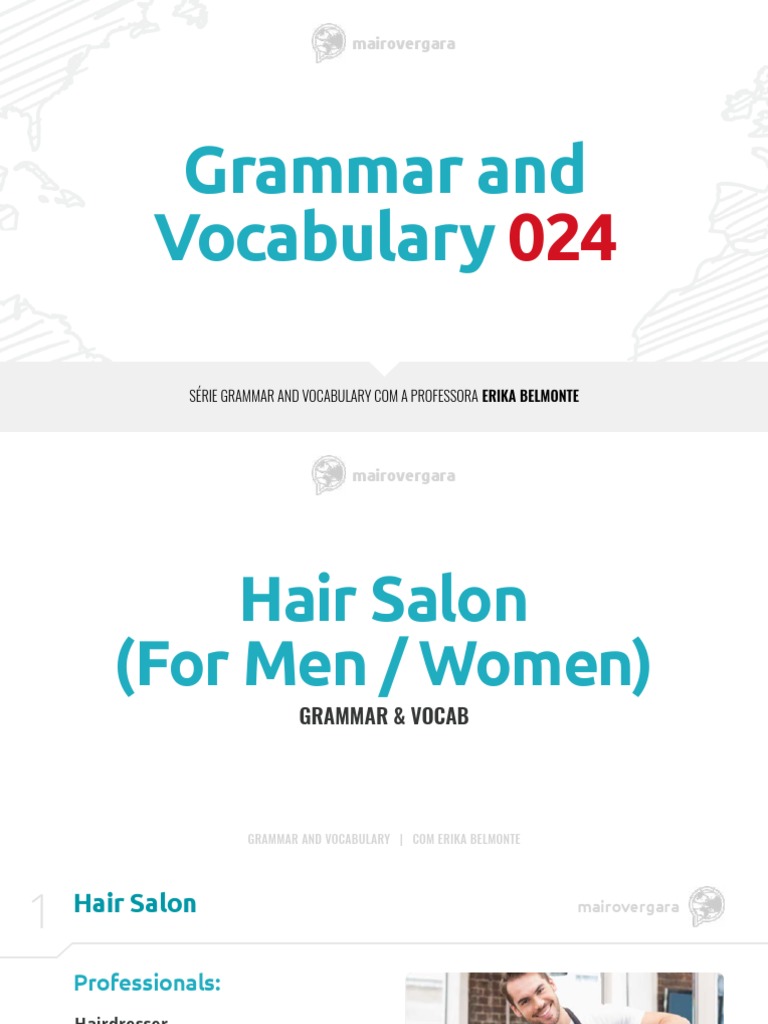 Hairdressing Vocabulary Guide | PDF | Hairstyle | Hairdresser