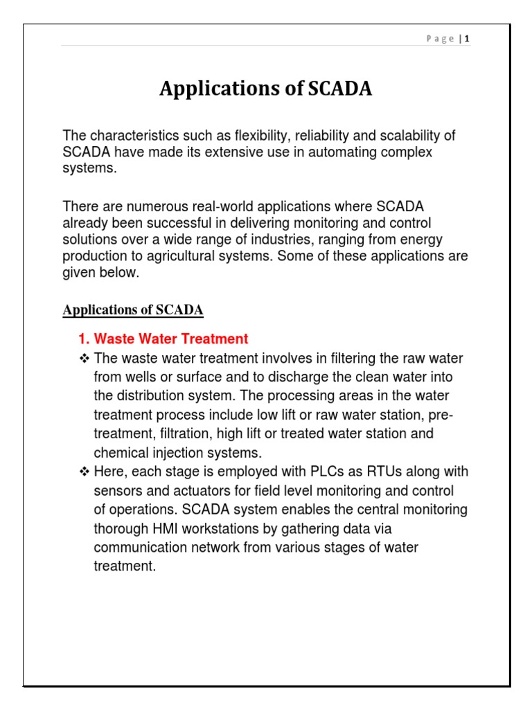 Applications of SCADA | PDF | Scada | Electrical Substation