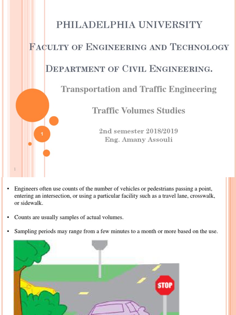 Volume Studies | PDF | Traffic | Intersection (Road)