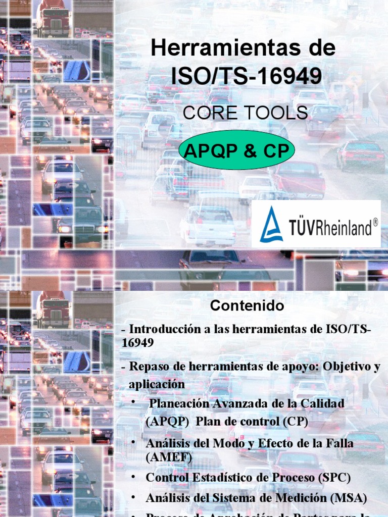 Curso Core Tools | PDF | Calidad (comercial) | Diseño