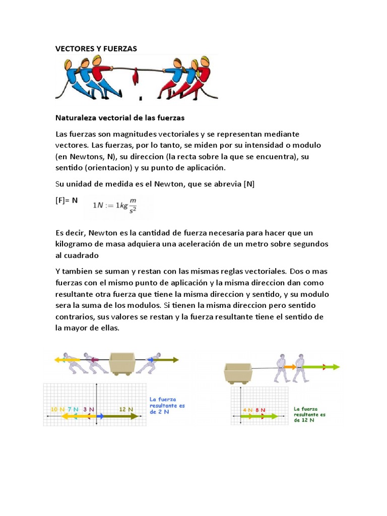 Vectores y Fuerzas | PDF | Vector Euclidiano | Fuerza
