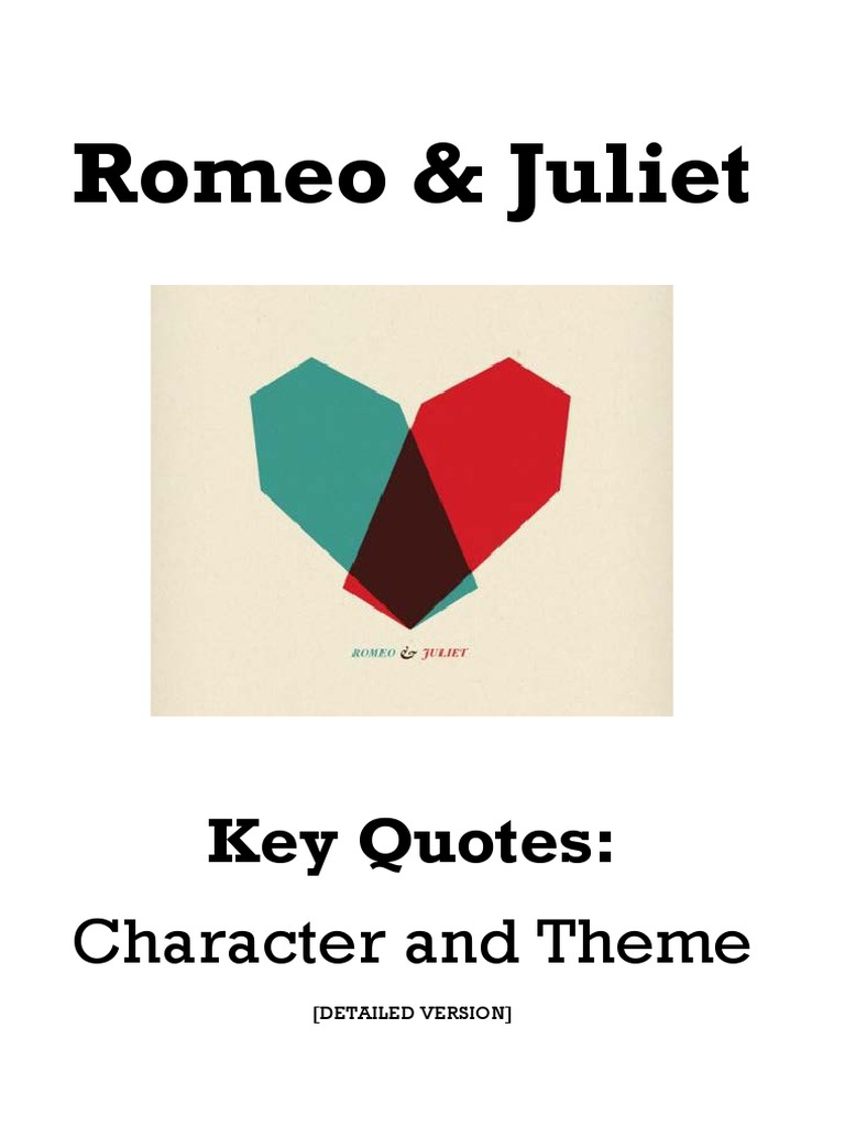 Key Quotes and Analysis in Romeo & Juliet | PDF | Characters In Romeo ...