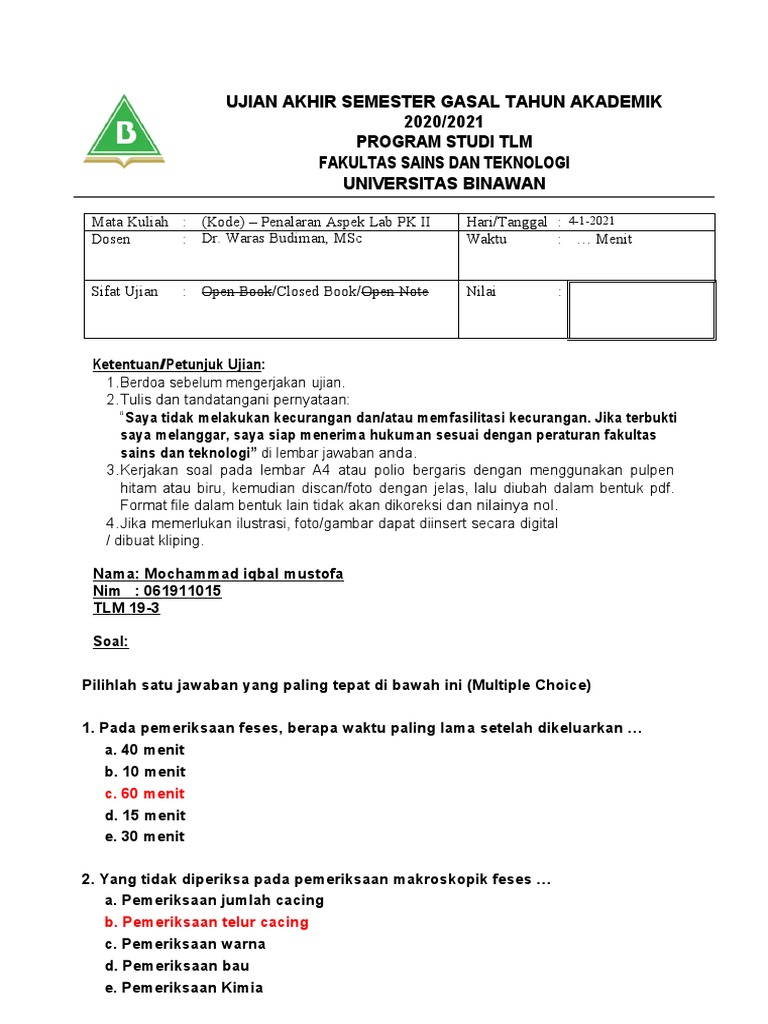 UAS PK III. Mochammad Iqbal Mustofa | PDF