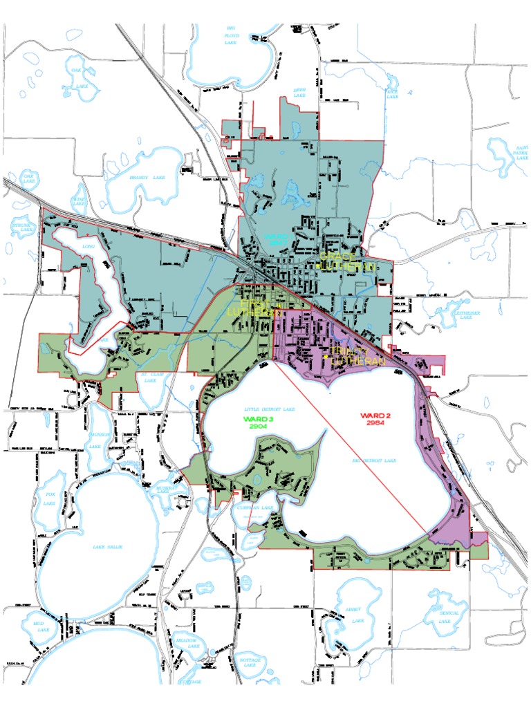 2020 Detroit Lakes Ward Map | PDF