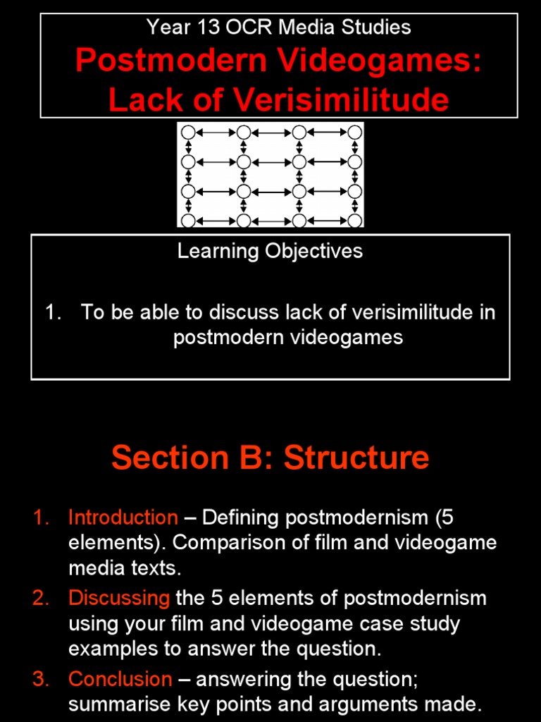 Lesson 2 - PoMo Videogame LoV | PDF | Video Games | Postmodernism