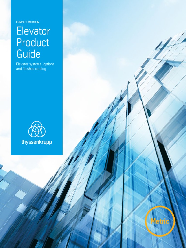 Tke Elevator Product Guide | PDF | Elevator | Door